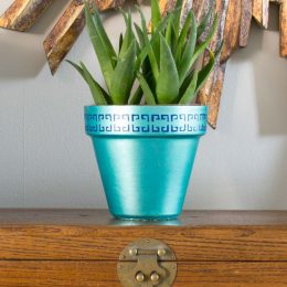 Como Decorar Vaso de Barro com Stencil 1 - Como fazer artesanatos