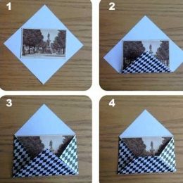 como fazer um envelope retangular 5 - Como fazer artesanatos