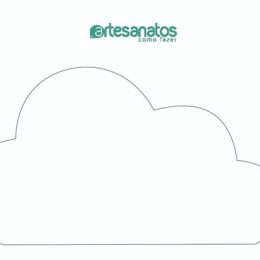 molde de nuvem para imprimir - Como fazer artesanatos